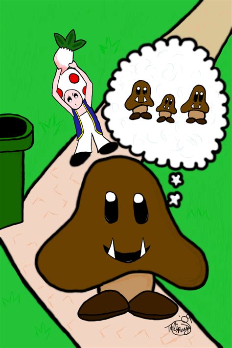 Happy Goomba Coloured By Tali17 On Deviantart
