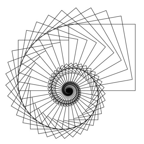 Spiral Design With Square Patterns