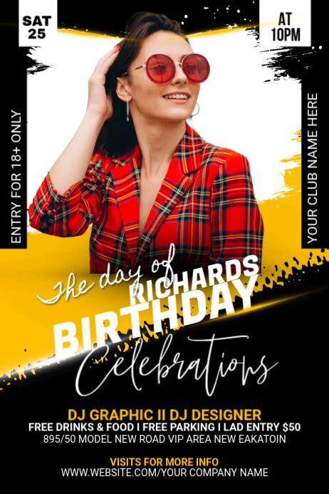 Birthday Party Poster Template Postermywall