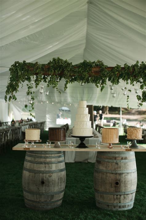 Wine Barrel Wedding Cake Table Elizabeth Anne Designs The Wedding Blog
