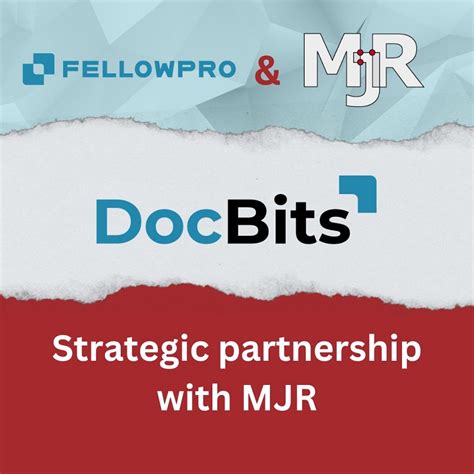 Partnership With Fellowpro And Docbits In Idp Sector Mjr Gmbh