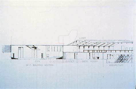 Njit Project Southwest Building Section By Eidylon On Deviantart