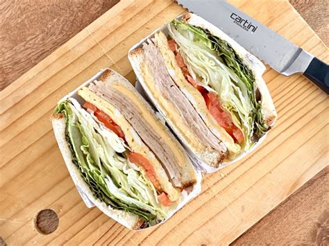 카페에서 파는 것처럼 예쁘고 야무진 샌드위치 만들기 Ft 테이프 없이 샌드위치 포장하는 방법 네이버 블로그