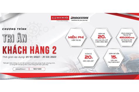 ChƯƠng TrÌnh Tri Ân KhÁch HÀng 2 Xe Tải Hino Vn