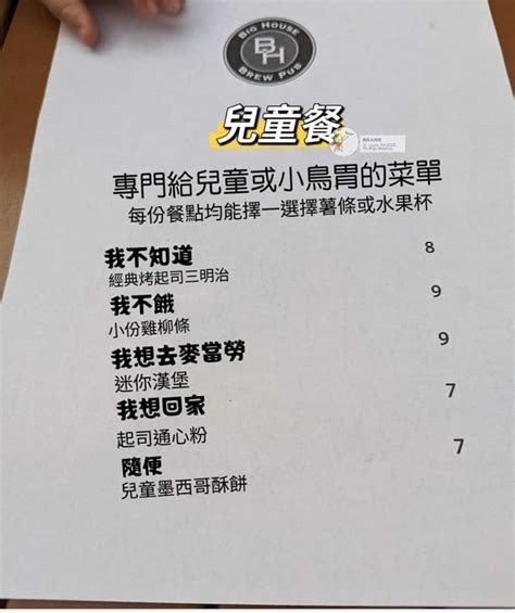 菜單 譯 有趣板 Dcard