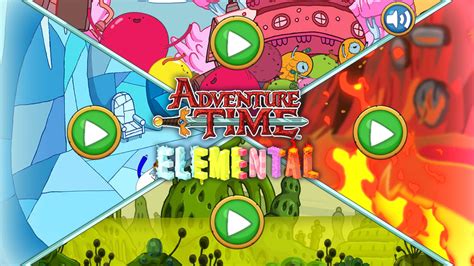 Adventure Time Elemental Mini Games Cartoon Network