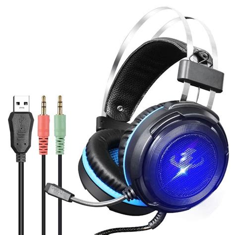 misde a8 gaming headset with 7 1 surround sound stereo headphones with