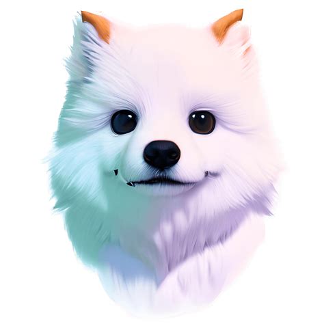 3d American Eskimo Graphic · Creative Fabrica