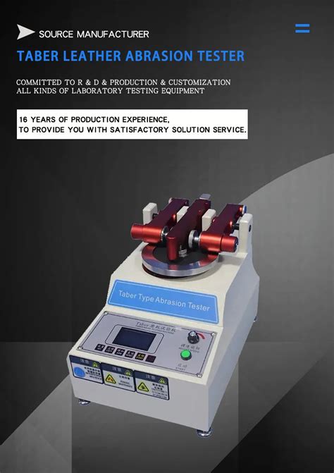 Rotary Abrasion Tester Type Taber Leather Abrasion Resistance Tester