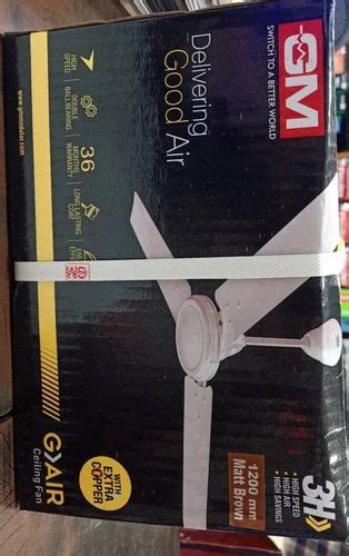 GM G Breeze Deco MTE 1200 Mm Ceiling Fan 380 RPM 3 Blades At 1399 Piece In Vaishali