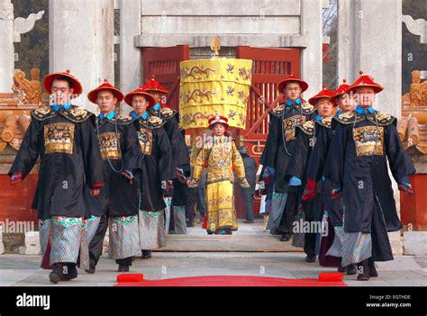 Beijing China China 19th Feb 2015 Chinese Soldiers Dressed As Qing