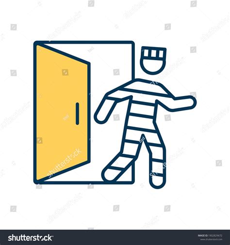 Backdoor Attack Rgb Color Icon Cyber Stock Vector Royalty Free