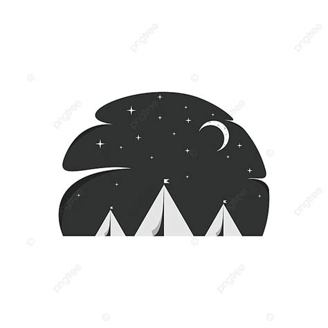 캠핑 밤 로고 표지 그림 야영 아이콘 밤 아이콘 Png 일러스트 및 벡터 에 대한 무료 다운로드 Pngtree