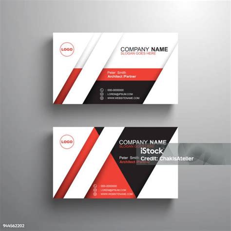 블랙 화이트 레드 디자인 비즈니스 카드 템플릿 이름 카드 벡터 일러스트 레이 션 명함에 대한 스톡 벡터 아트 및 기타 이미지 명함 패턴 디자인 Istock