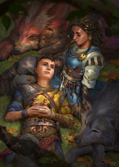 Atreus And Angrboda By Iqnatius Budi Rgodofwar
