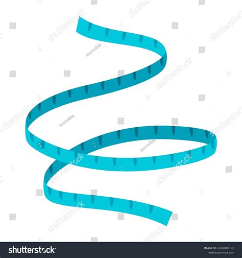 Illustration Measuring Tape Concept Body Measurements Stock Vector Royalty Free