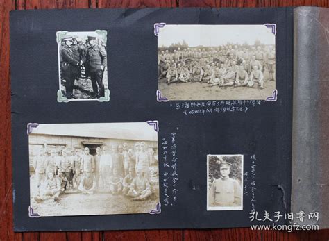 【图】民国照片10张：1934年日军特别大演习，军官握手，腰间别着军刀，挂着水壶，炮队战斗射击后合影，曲射炮，渡满的日军，相册纸尺寸36