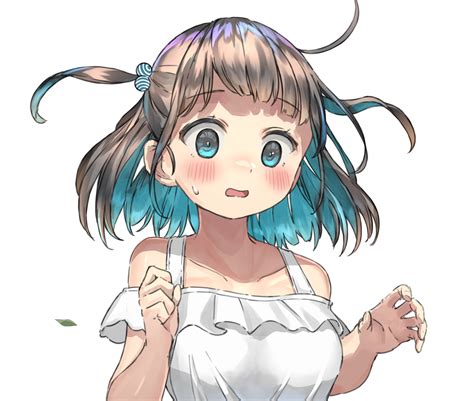 Safebooru 1girl Bangs Blue Eyes Blue Hair Blunt Bangs Blush