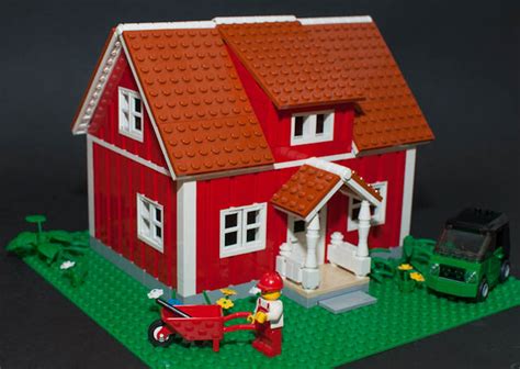 Moc Swedish Red House Lego Town Eurobricks Forums