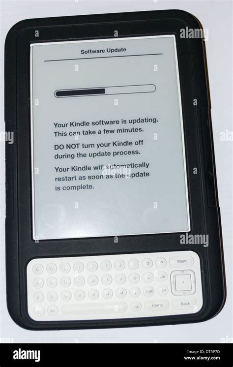 Kindle Keyboard Upgrade Stock Photo Alamy