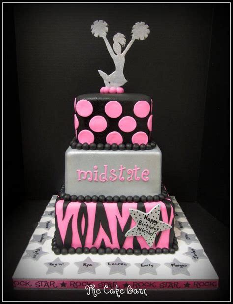Cheer Cheerleading Birthday Cakes Cheerleading Cake Cheer Cakes