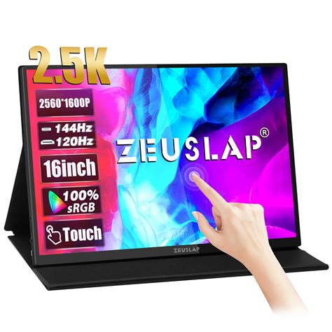 ZEUSLAP Monitor Port Til Touch Screen Display De Viagem Para Computador