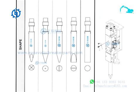 Komatsu Excavator Jthb210 Hydraulic Hammer Chisel Jthb210 3 Breaker