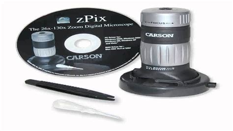 Carson zPix Digital Zoom 35 165x Microscope MM 640 - YouTube