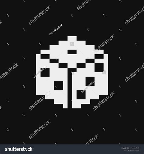 Game Dice Pixel Art Style Icon Stock Vector Royalty Free 2214464949