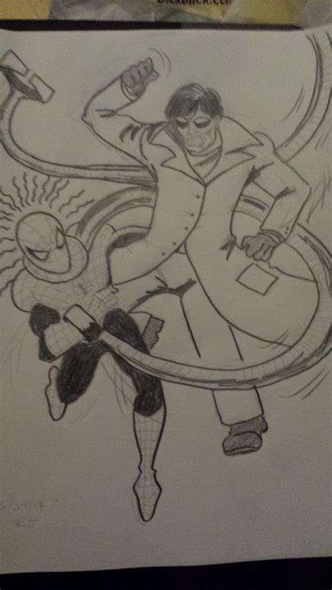 Spidey Vs Doc Ock By Blackpanther67 On Deviantart