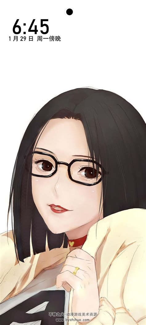 画的同事，做成壁纸。。 不移之火资源网