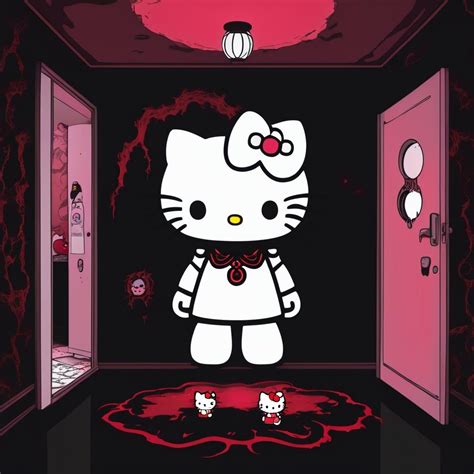 Hello Kitty Dark Wallpapers 4k Hd Hello Kitty Dark Backgrounds On