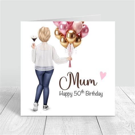 Personalised Women S Happy Birthday Card 18th 21st 25th 28th 30th 40th