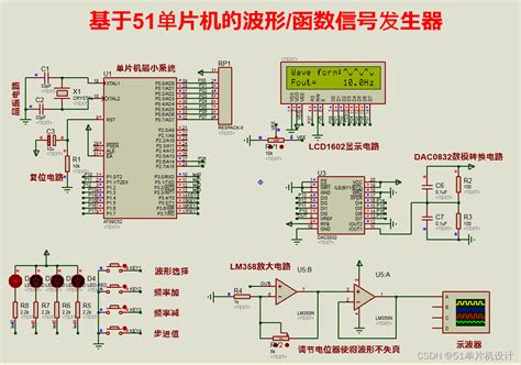 基于51单片机的函数波形信号发生器单片机方波发生 Csdn博客