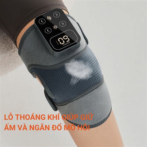 Máy Massage đầu Gối K9 Mát Xa Rung Kết Hợp Chườm ấm Giảm đau Nhức Gối Vai Khuỷu Tay Chính Hãng Hot