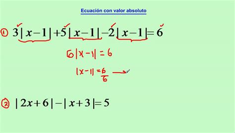 Ecuacion Con Valor Absoluto 2 Valor Absoluto Ecuaciones Matematicas
