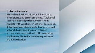 Licenseplate Recognition Using Matlab Pptx