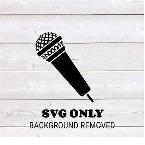Microphone Svg Instant Download File Microphone Cutfile Svg Etsy In