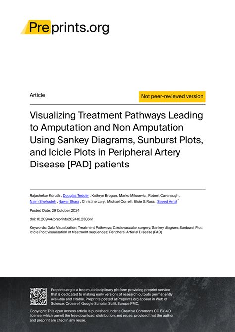 Pdf Visualizing Treatment Pathways Leading To Amputation And Non