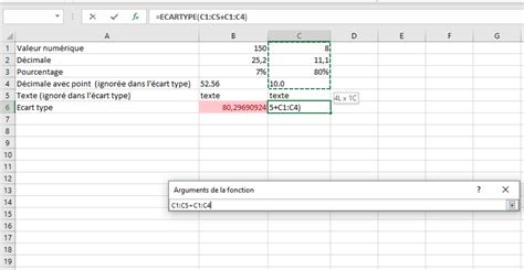 Comment Calculer Un écart Type Sur Excel Exemple