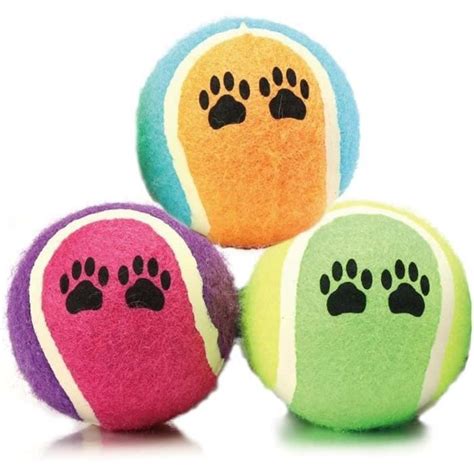 Lot De 3 Balles De Chien Balle De Tennis Jouet Pour Chiens Animaux