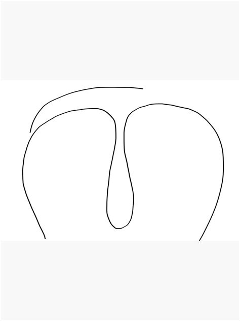 Woman Butt Line Art Nude Abstract Ass Body One Line Minimal Sensual Wall Art Art Print For