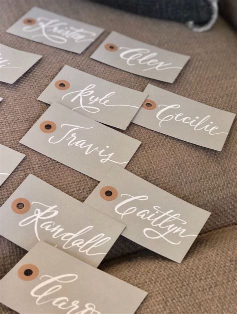 Custom Calligraphy T Tags Name Tags Personalized Great For