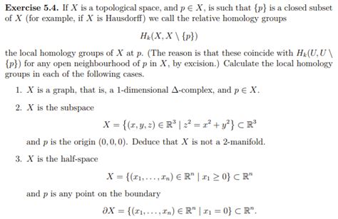 Solved Exercise 5 4 If X Is A Topological Space And PX Chegg
