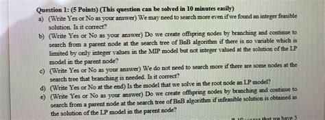 Solved Question 1 5 Points This Question Can Be Solved