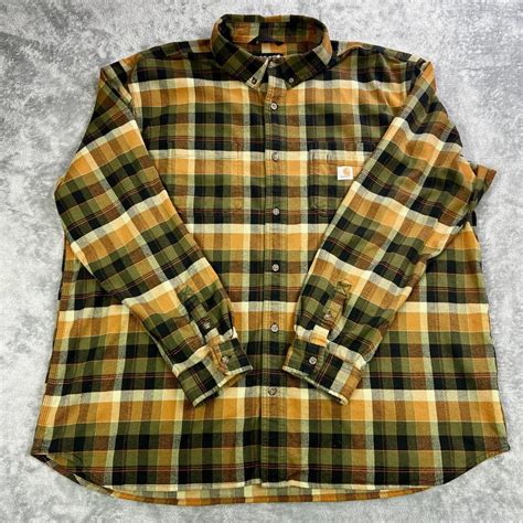 Carharrt Rugged Flex Relaxed Fit Midweight Flannel Depop
