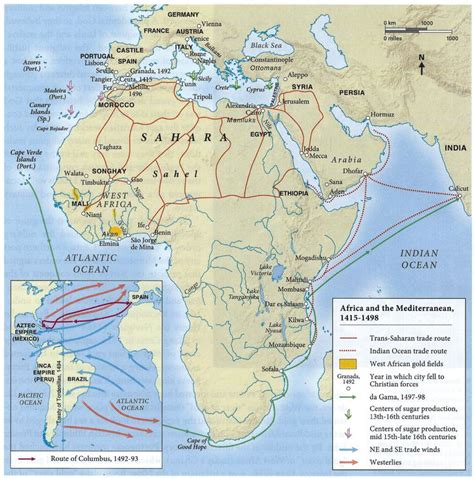 African Trade Routes 1400 Ce Exploring Ancient Maps