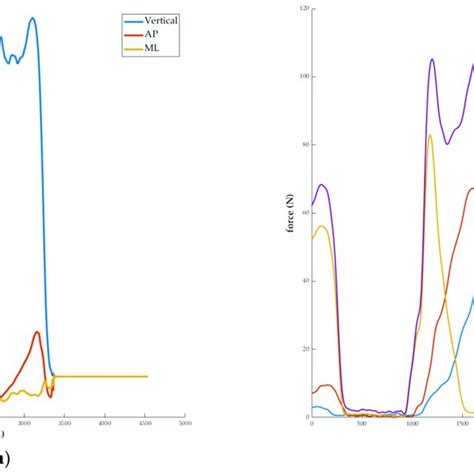 Typical Signal From Force Plate And Load Cells A Raw Grf Measured Download Scientific