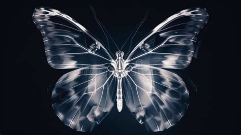 X Ray Image Of A Butterfly On A Black Background Anatomy Of Insects