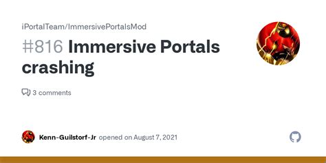 Immersive Portals Crashing · Issue 816 · Iportalteam